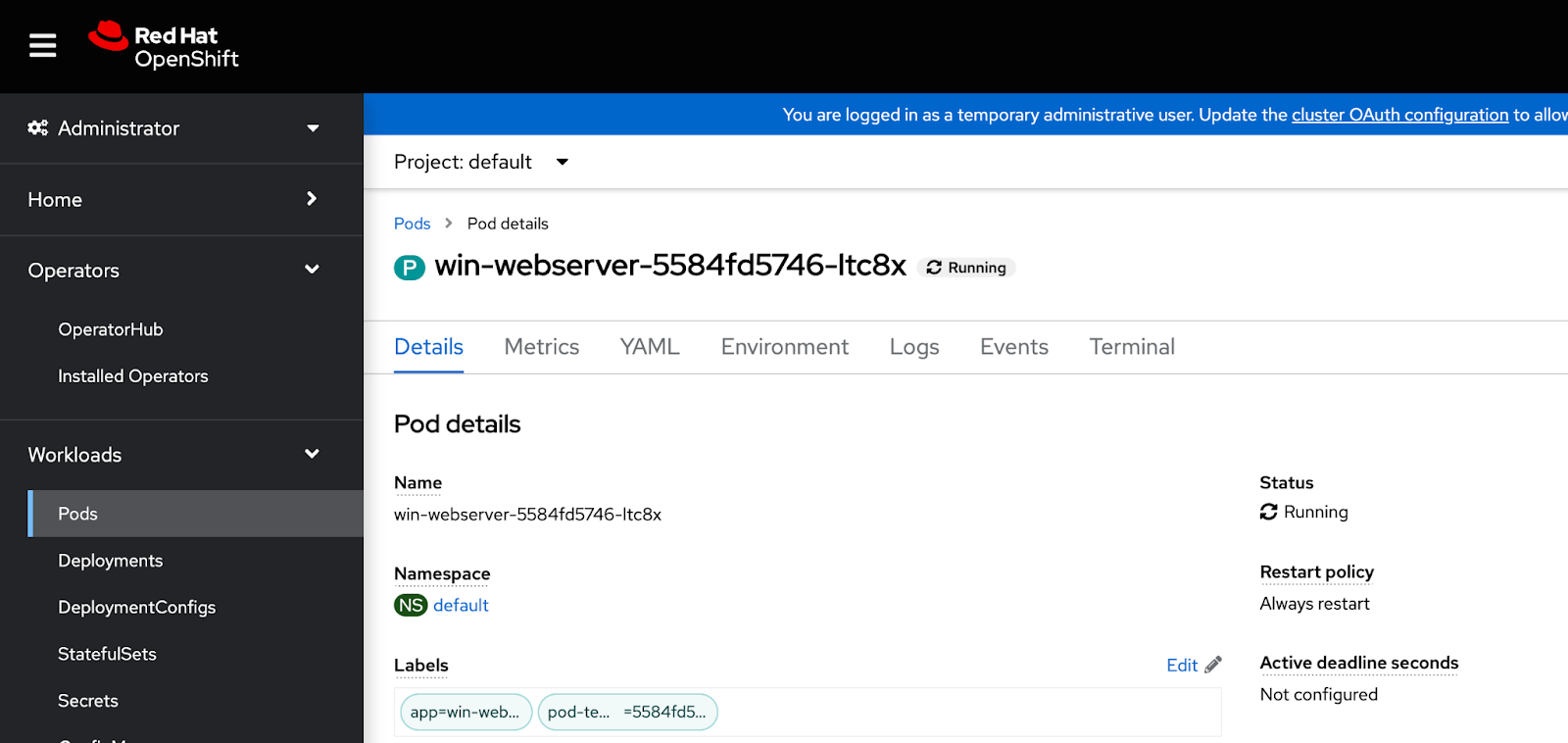 containerd Support for Windows Containers in OpenShift